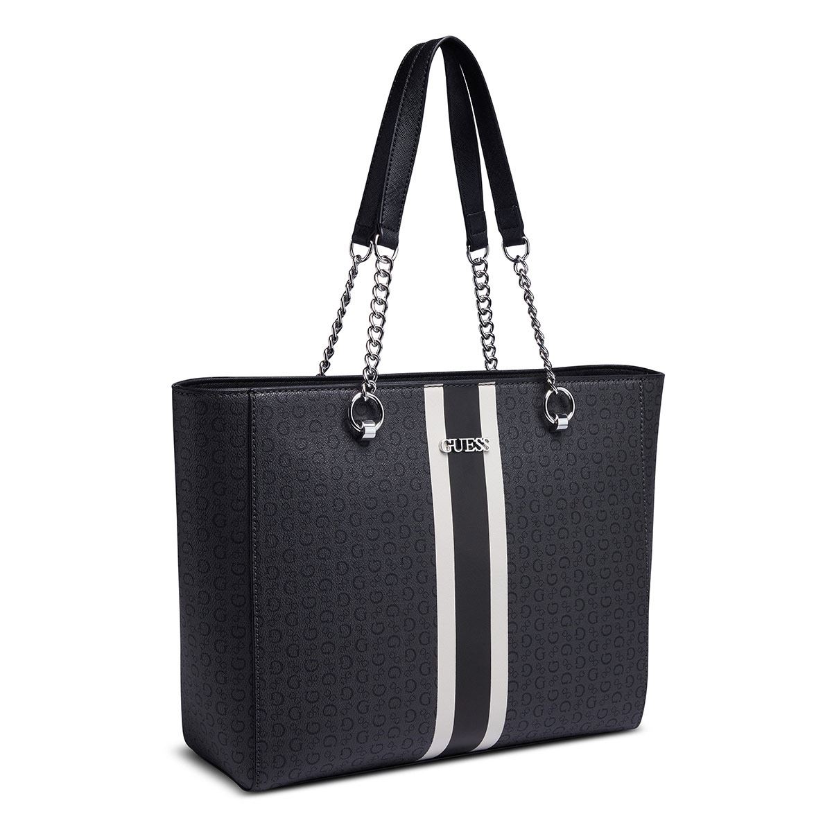 Bolsa guess factory estilo tote en color negro suavizado modelo ...