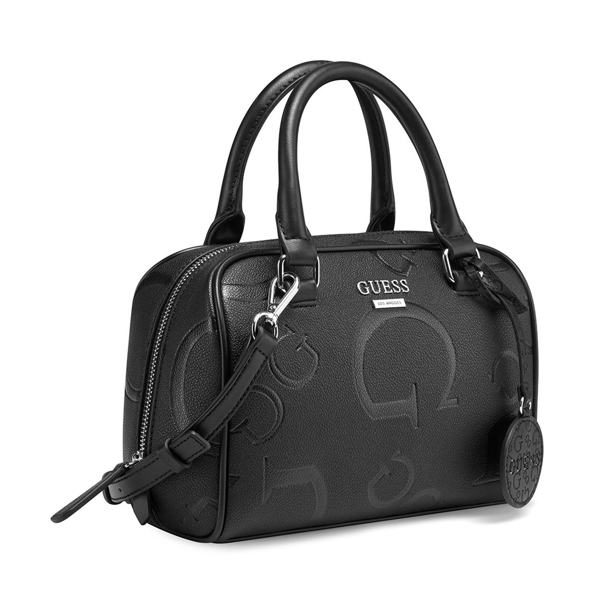 Bolsa Guess Factory Satchel en color Negro