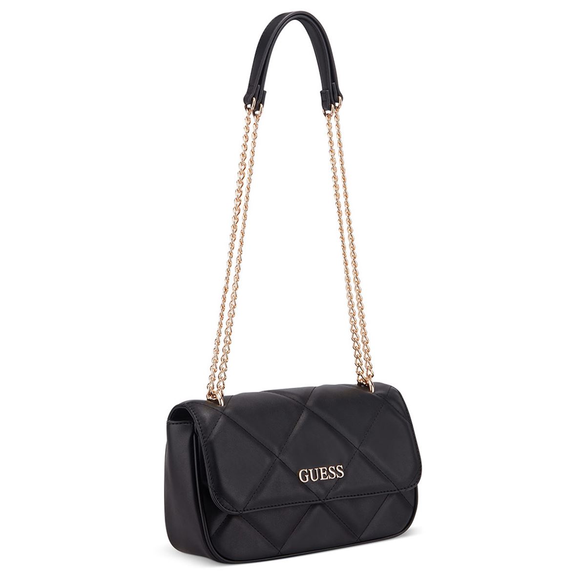 Bolsa Crossbody En Color Negro Guess Factory