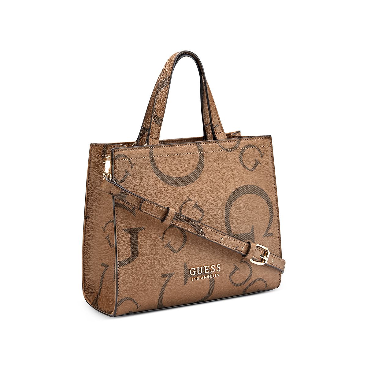 Bolsa mini tote en color café Guess Factory