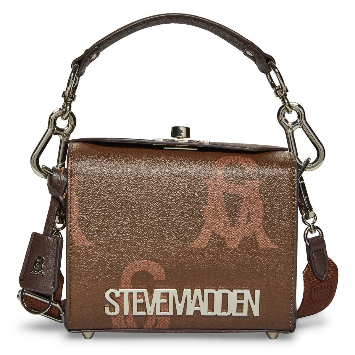 Bolsa Steve Madden box bag color chocolatemodelo bkinder cho