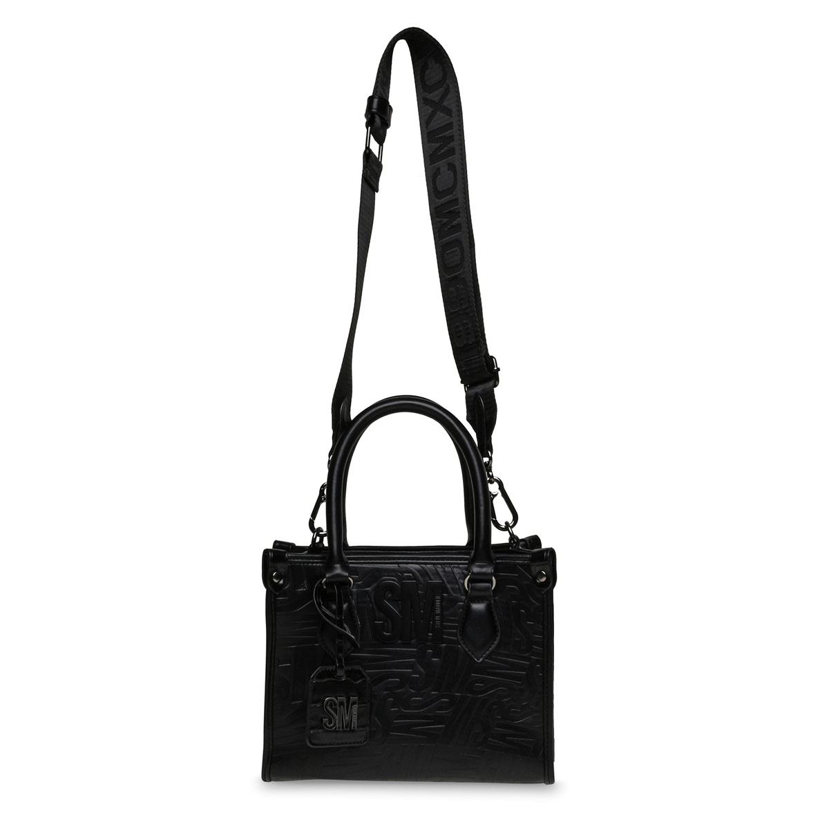 Bolsa Steve Madden tote color negro brolin blkfa brolin