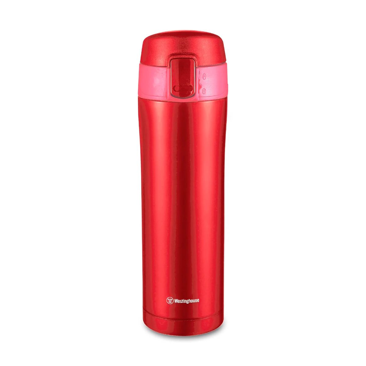 Termo De Acero Inoxidable Rojo Con Seguro En La Tapa 450ml Westinghouse