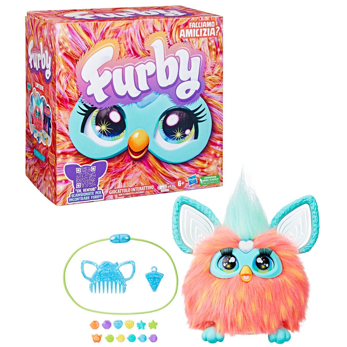 Peluche Interactivo HASBRO Furby Coral