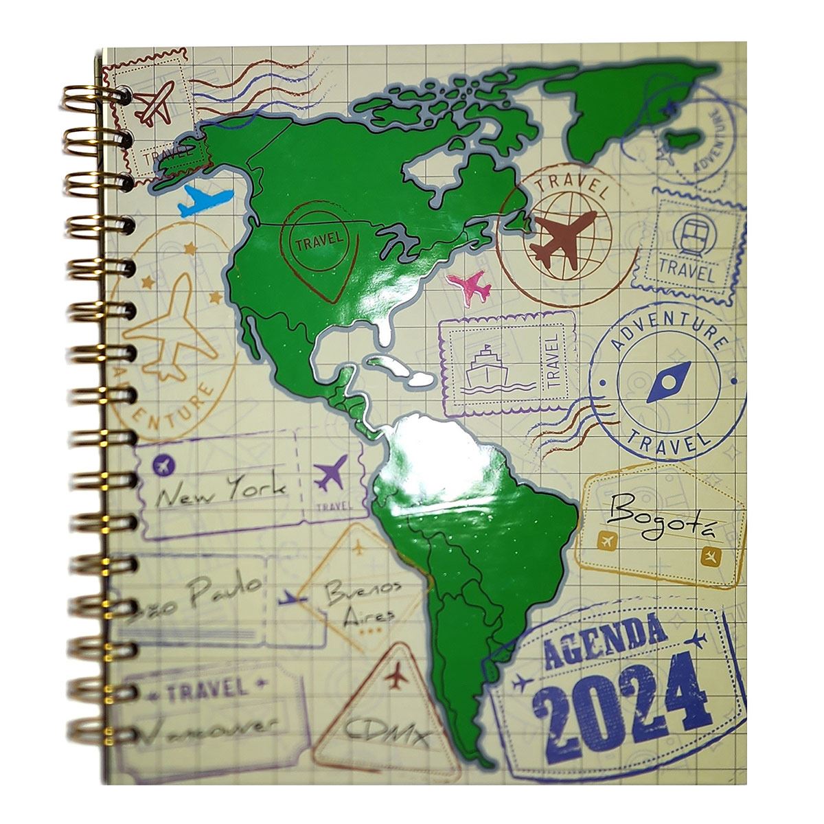 Agenda Rivera Wiro semanal azul