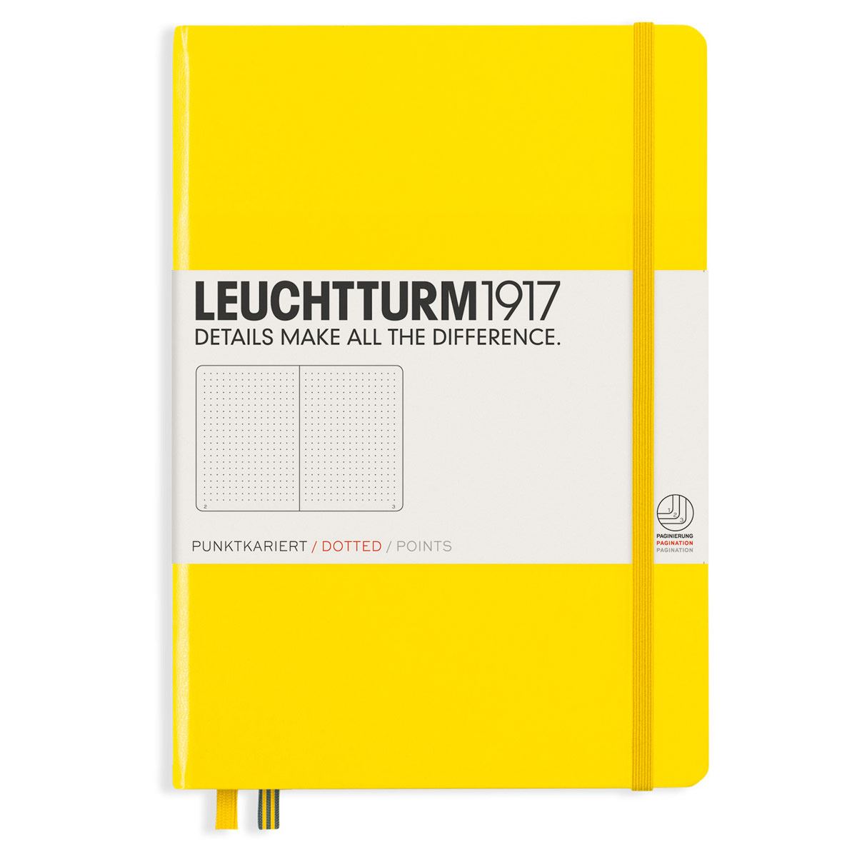 Libreta medium notebook dotted lemon