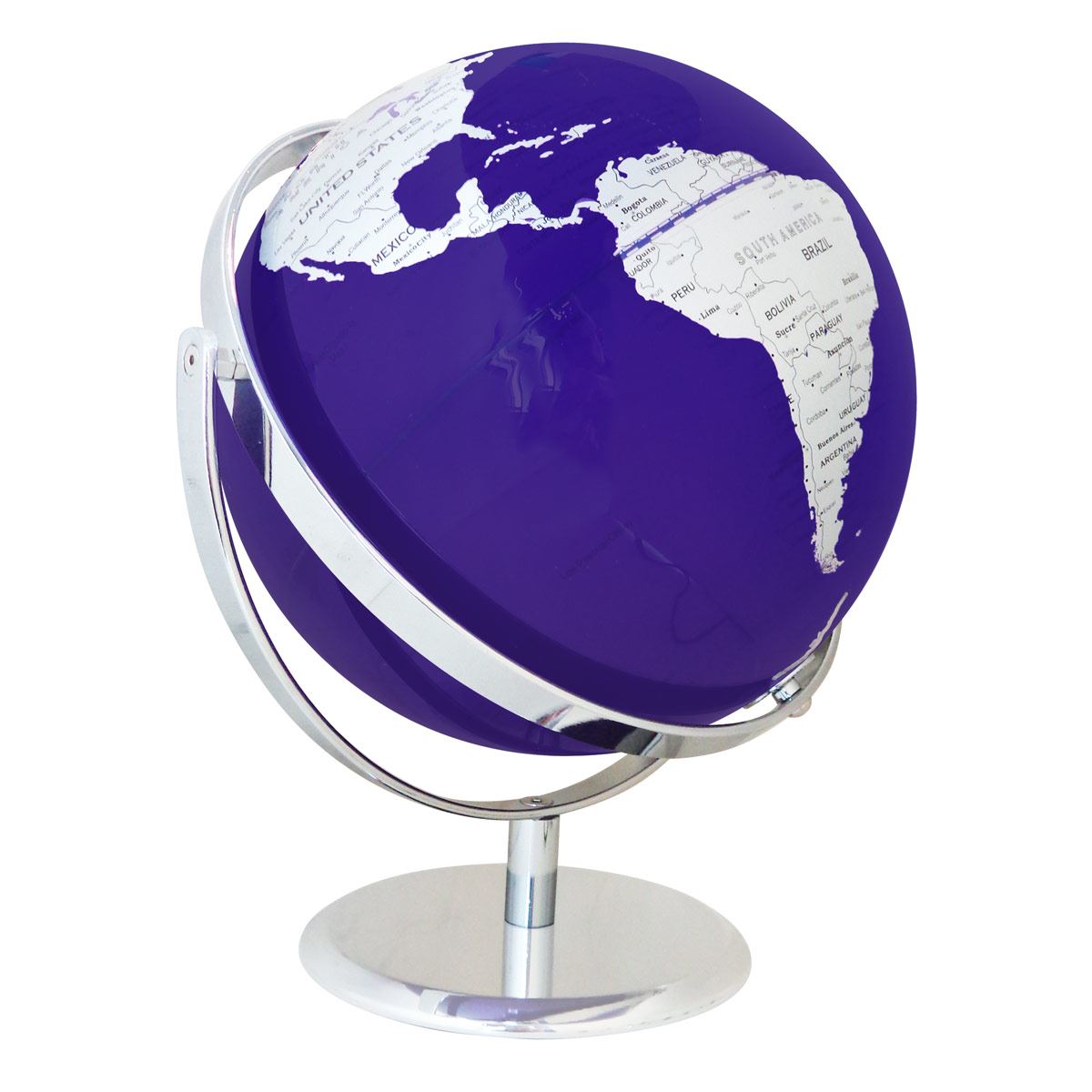 Globo terraqueo azul