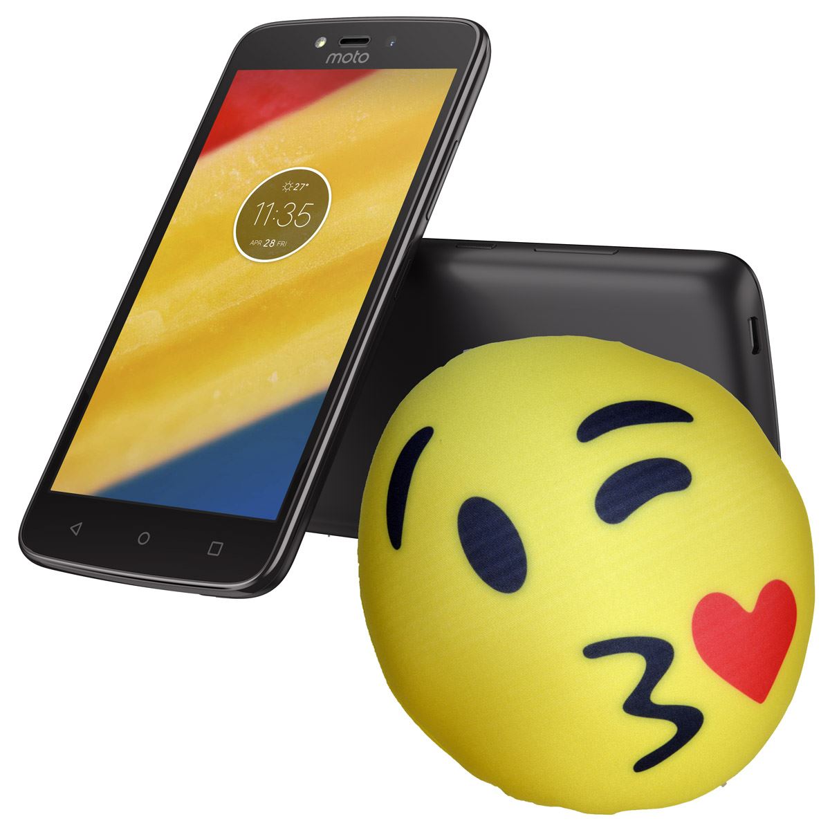 Celular Motorola C4 Negro+Almohada Beso R9 (Telcel)