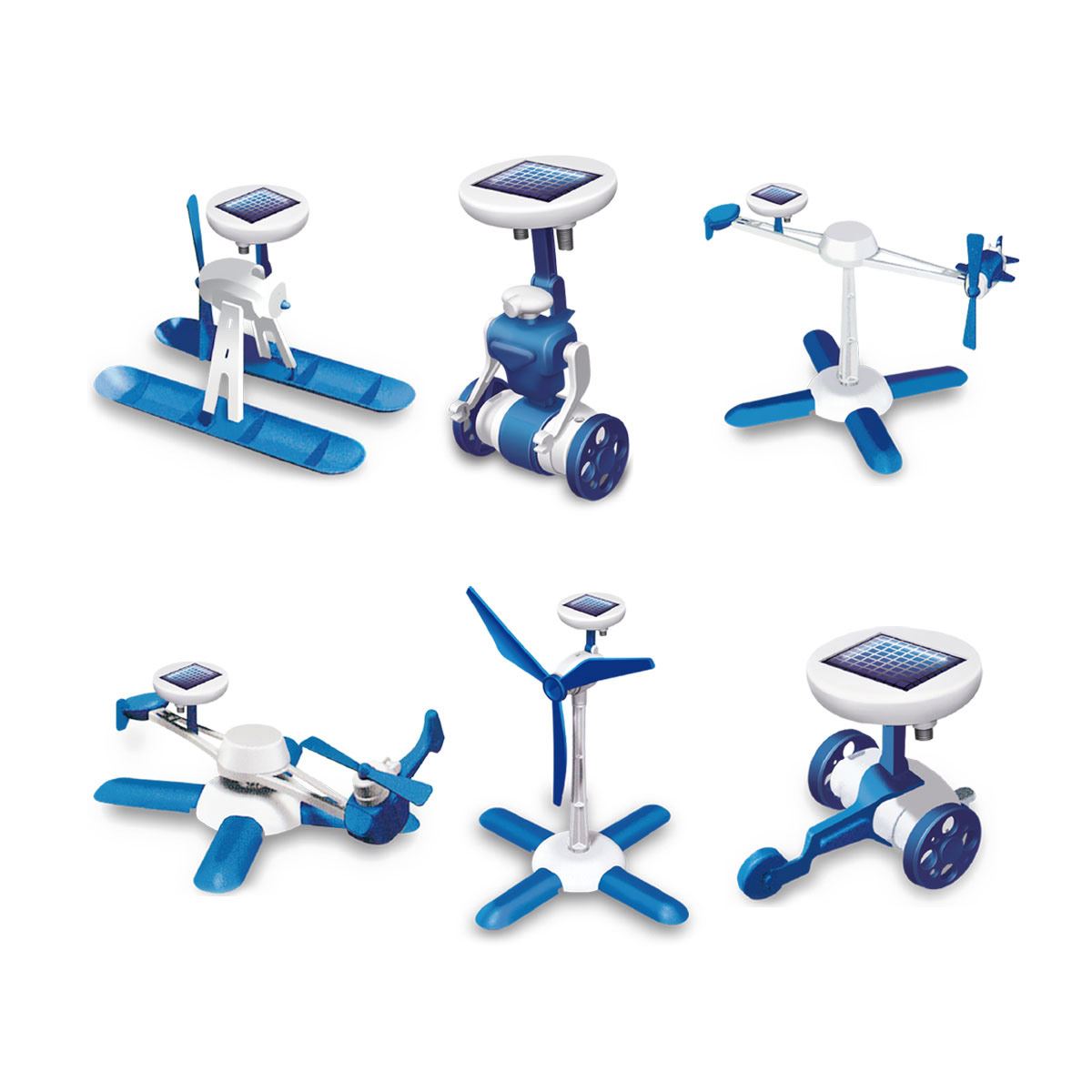 Juego de Mesa Robot Solar 6 en 1 Azul Imori Kits
