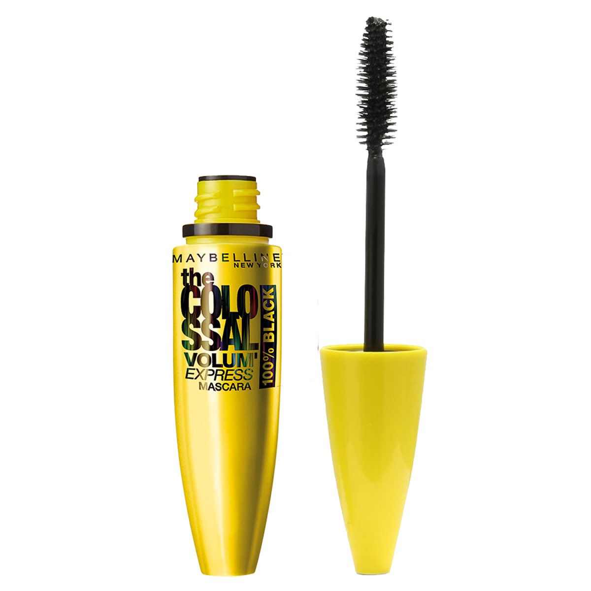 Máscara de Pestañas Lavable Maybelline Colossal 100% Black