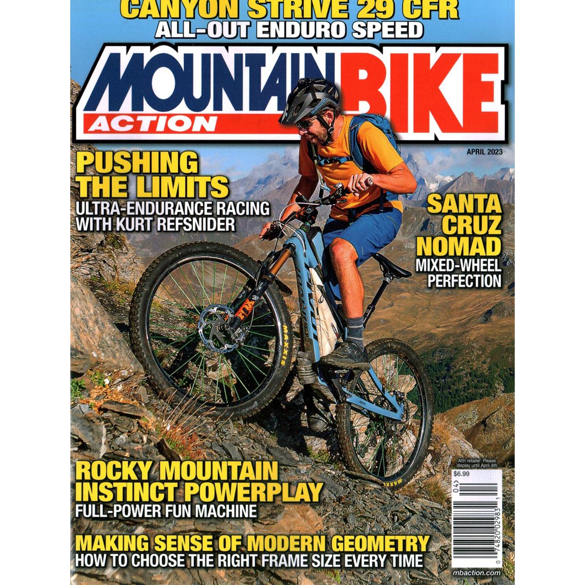 Mountain bike action