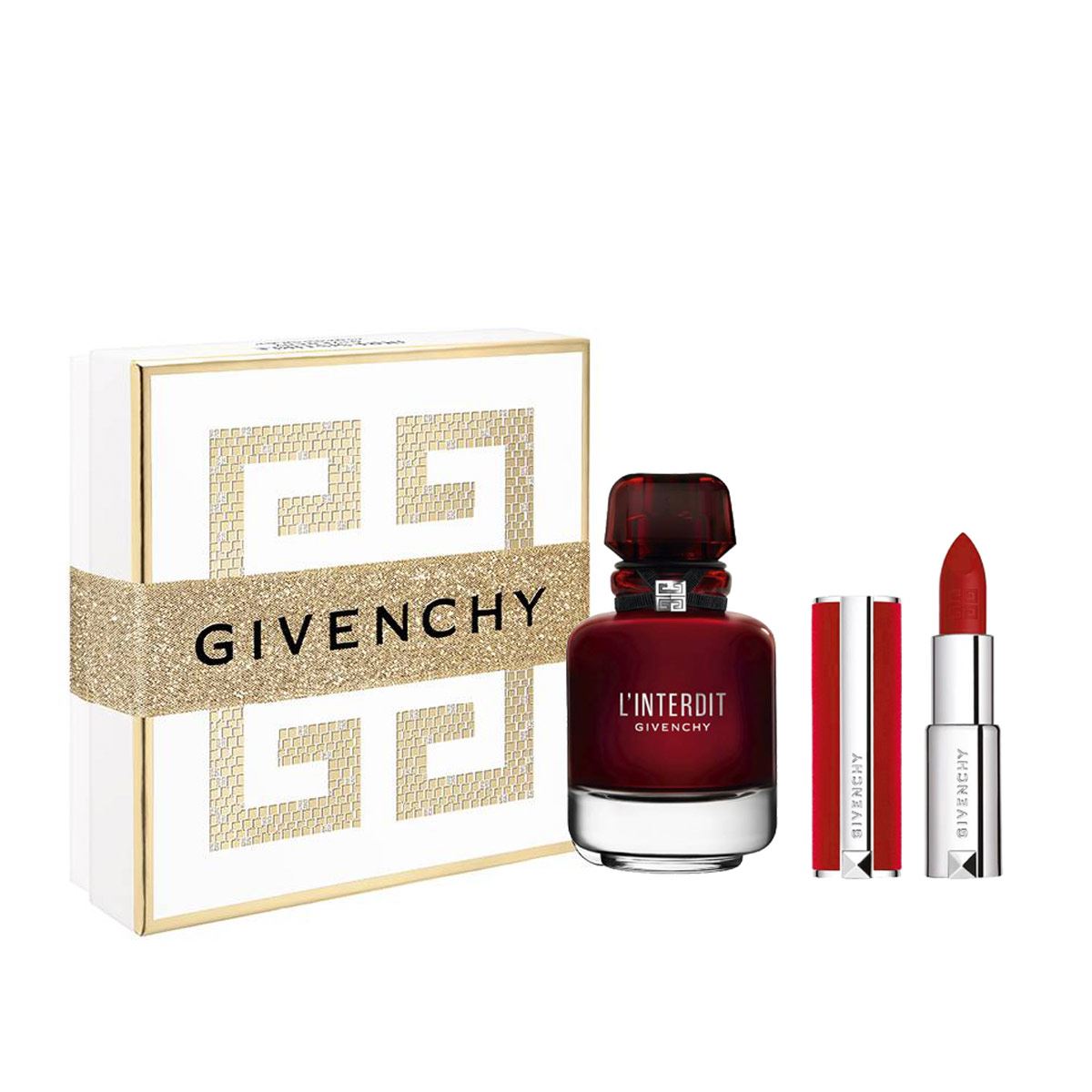 Set fragancia para mujer Givenchy L'Interdit EDP Rouge 50ml + Mini ...