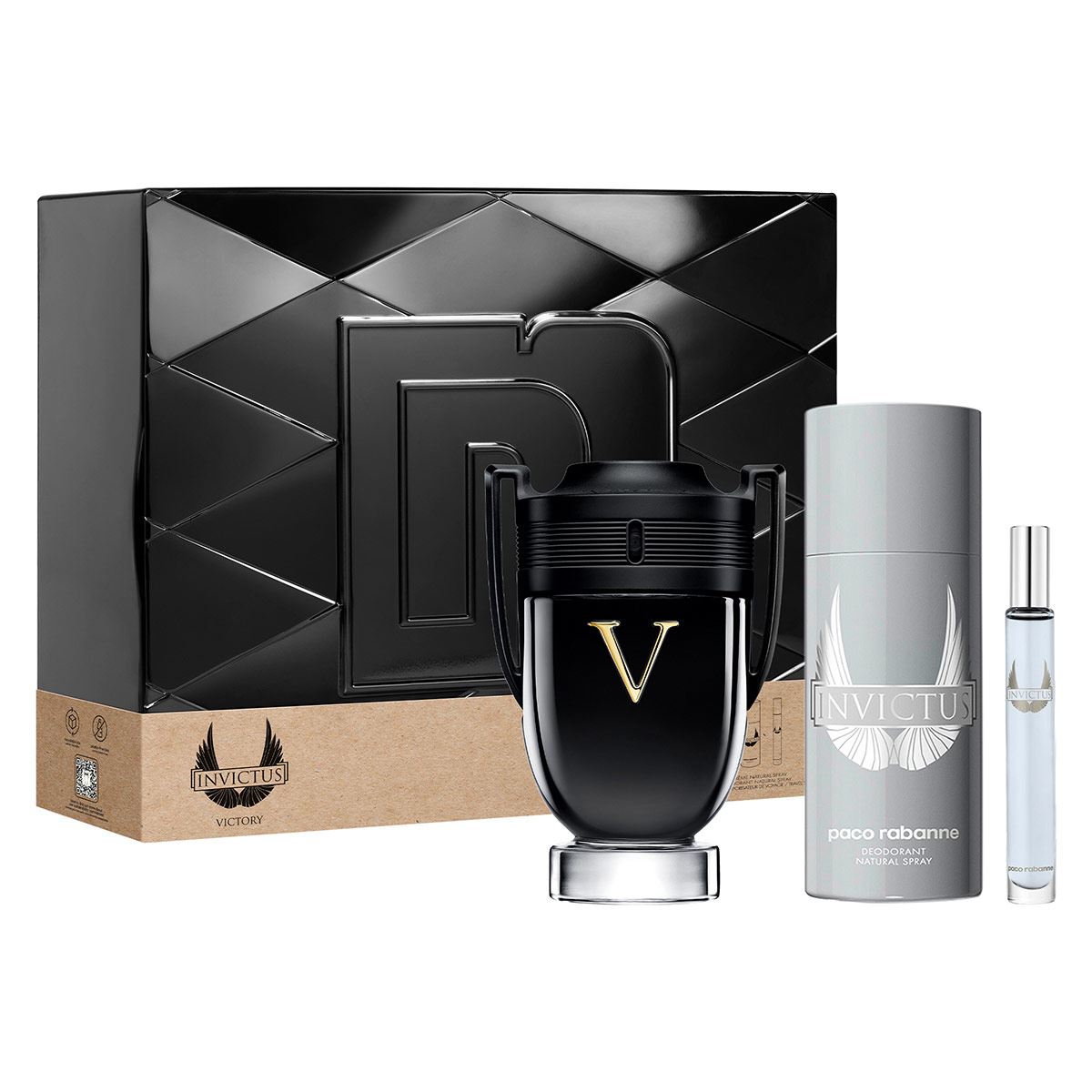 Paco Rabanne Invictus Victory Set Para Caballero Perfume EDP 100ML ...