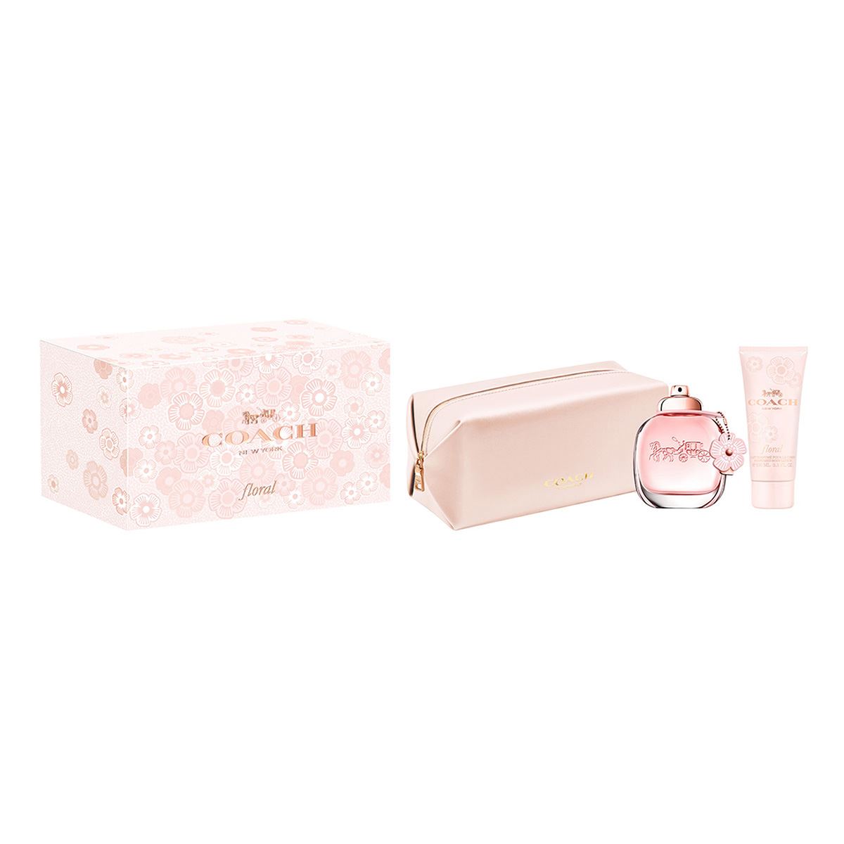 Estuche para Mujer Coach Floral EDP 90ml, Body Lotion 100ml, Toiletry Pouch