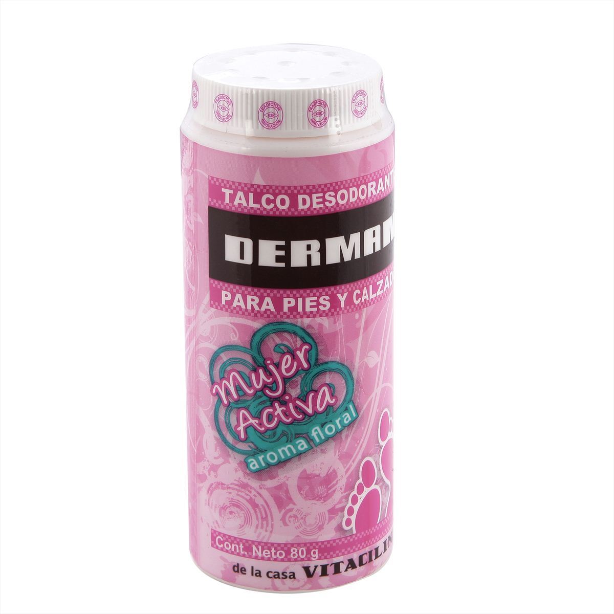 Derman talco desodorante 80g floral