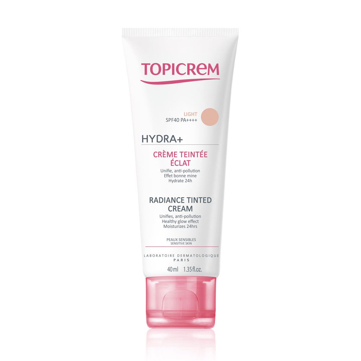 Topicrem Hydra+ Crema Con Color Iluminadora Ligera 40 ml