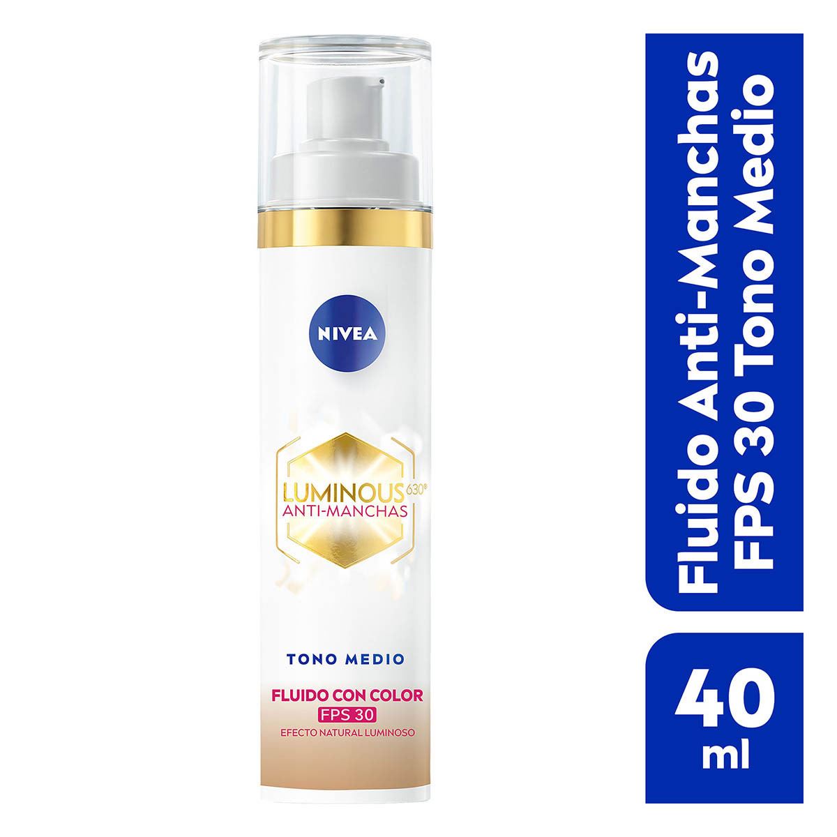 Crema Fluido Anti-Manchas Tono Medio Nivea Luminous 40ml