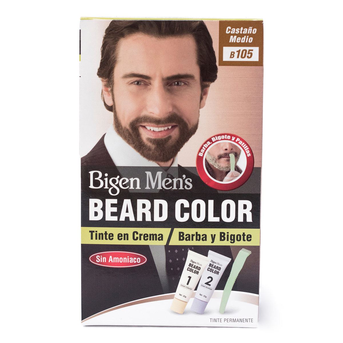Bigen Coloración para Barba y Bigote color Castaño Medio