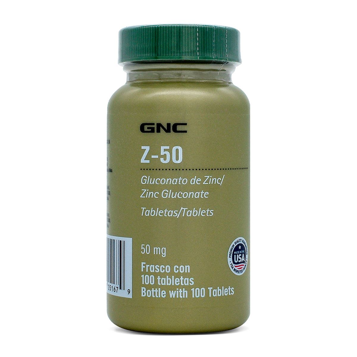 ZINC 50 MG 100 TAB GNC