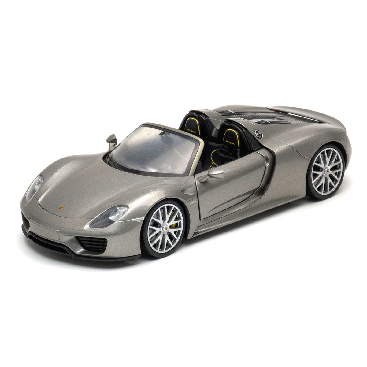 1:24 Porsche 918 Spyder (Convertible), Silver Gray Color