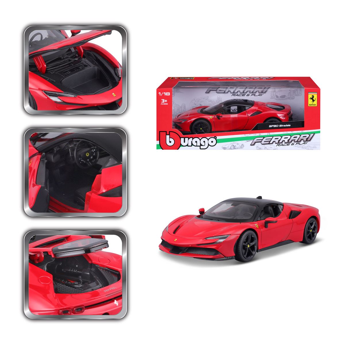 1:18 Ferrari Signature-Sf90 Stradale Rojo