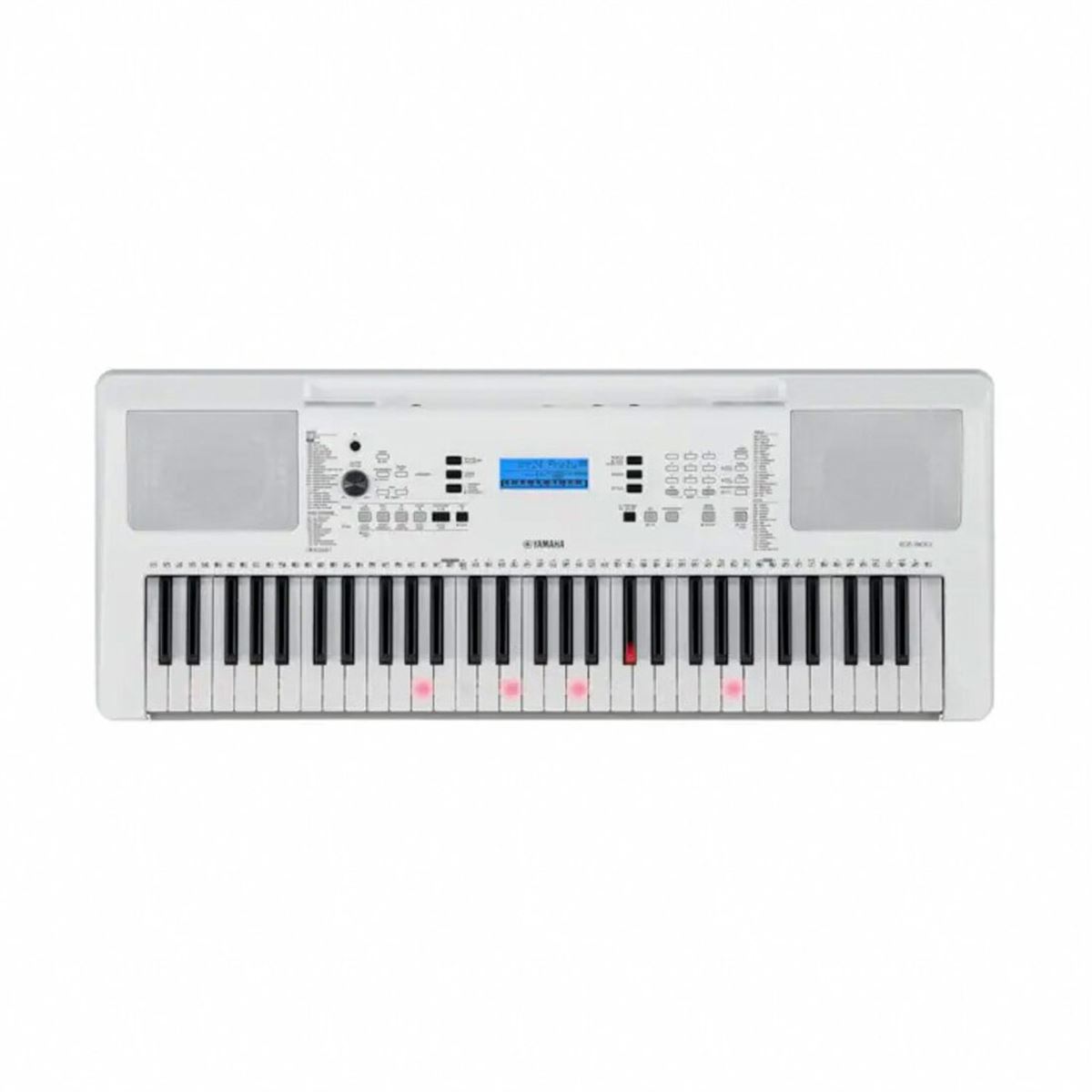 Teclado 5 octavas con teclas iluminadas Yamaha EZ300-blanco