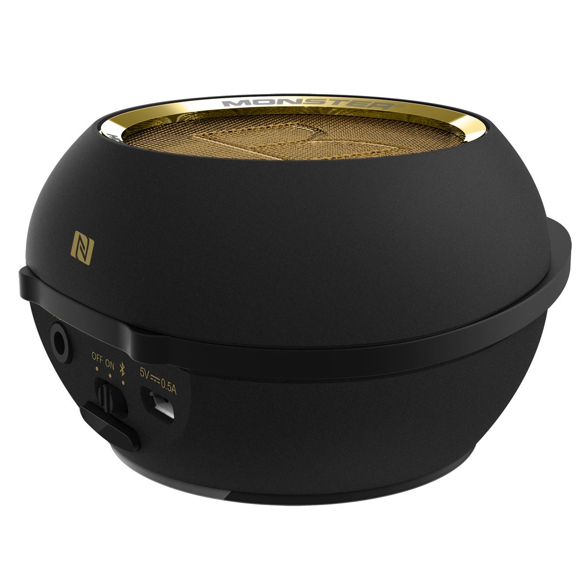 Bocina Monster Superstar Hotshot Bluetooth Negro Dorado