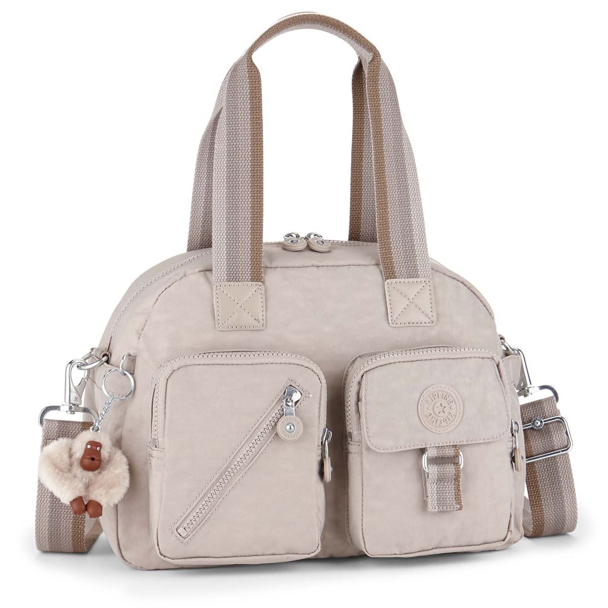 Bolsa kipling defea pastel beige.
