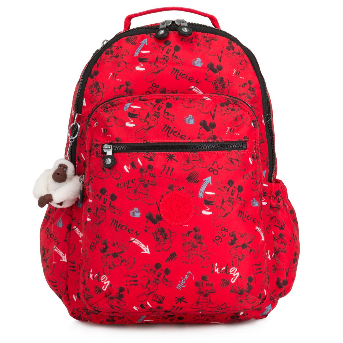 Mochila Mickey Mouse Kipling rojo