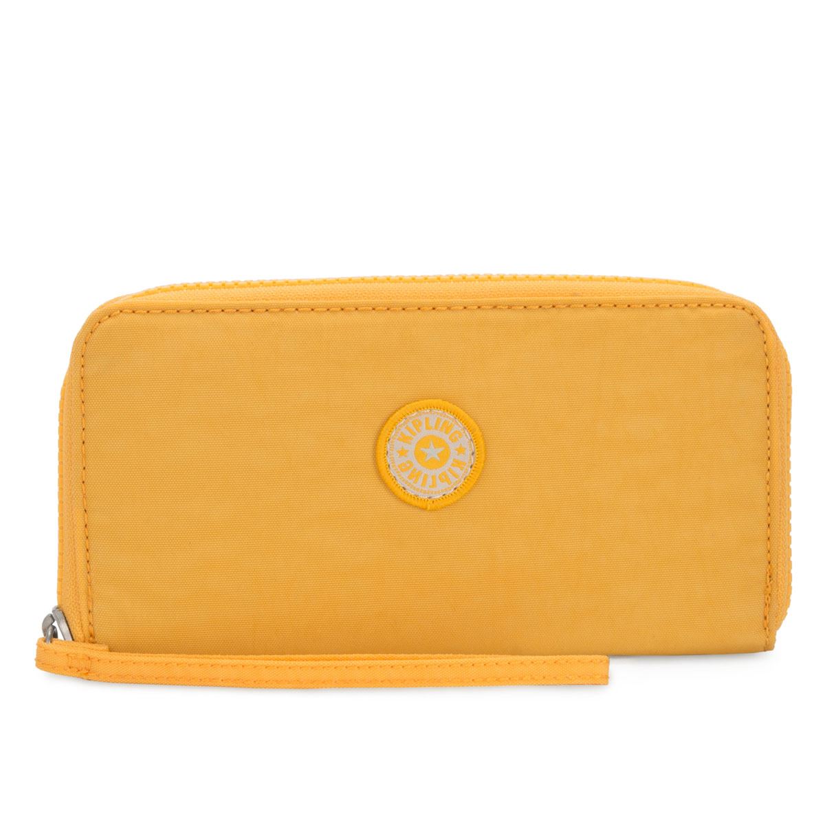 Cartera larga con cierre Kipling amarilla Para Dama
