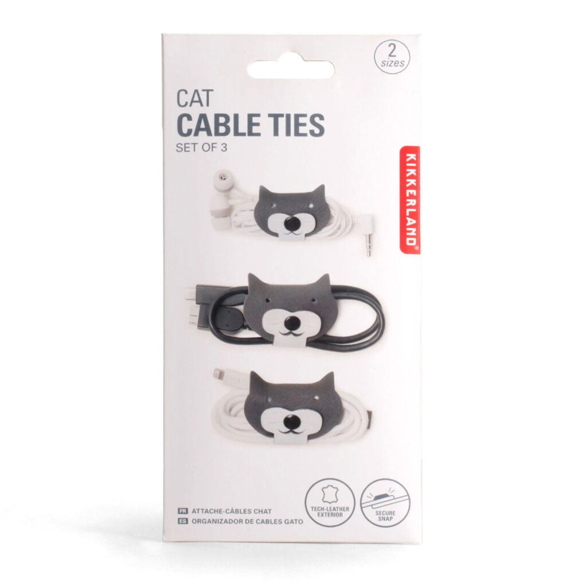 Sujetadores De Cables De Gato Kikkerland