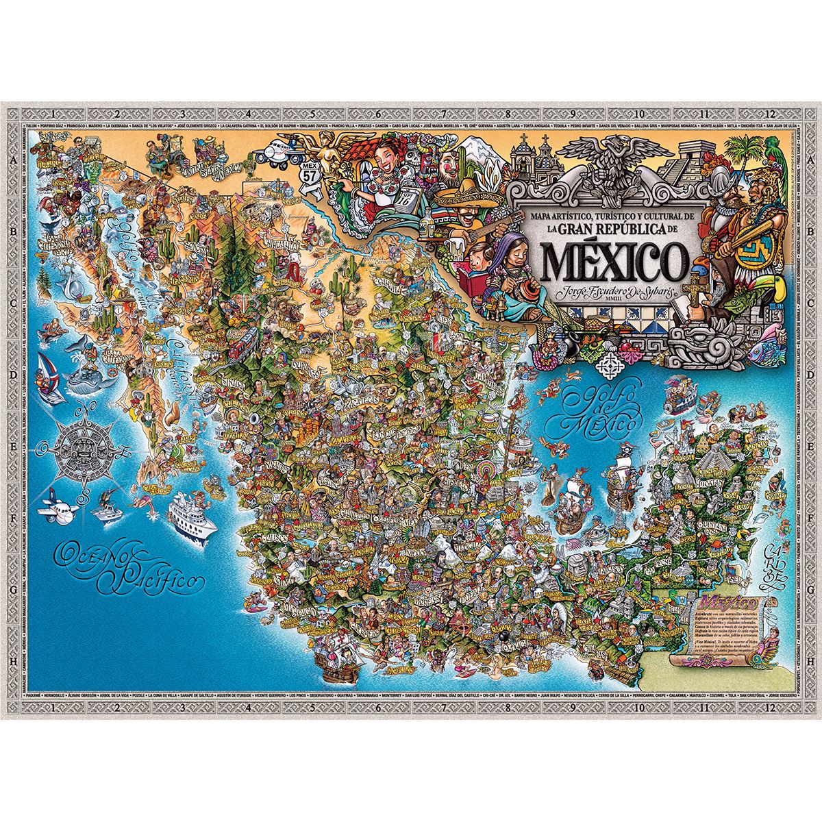 Mapa Turístico de la Gran República de México