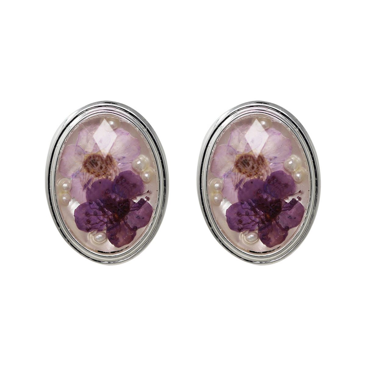 Aretes Napier Color Plata