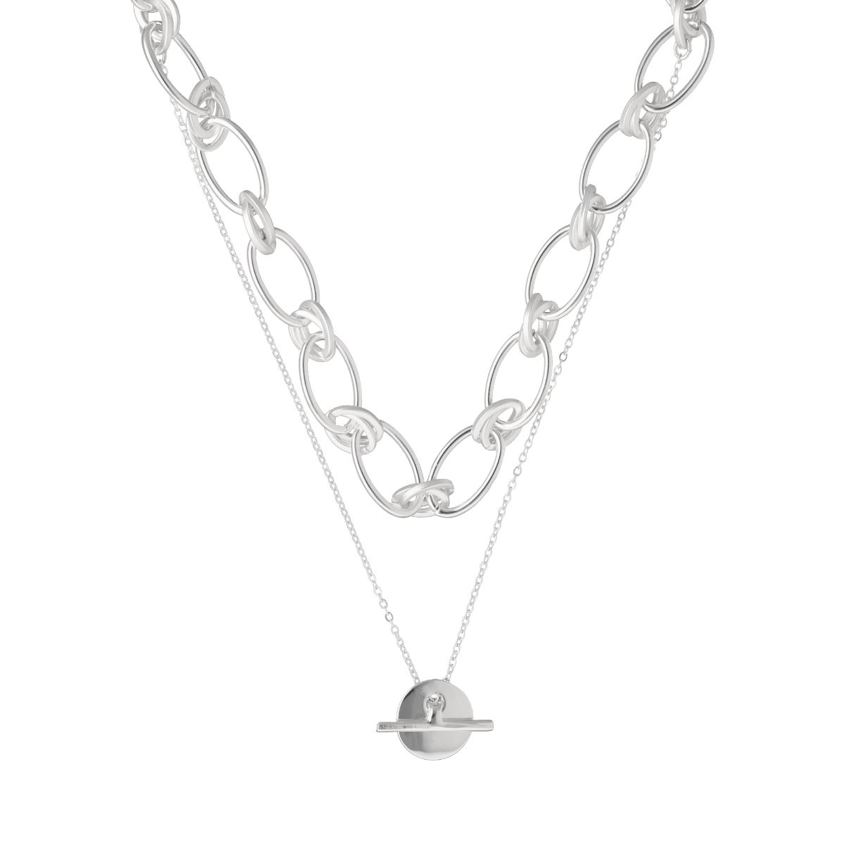 Collar Niveles con Dije Circular Nine West