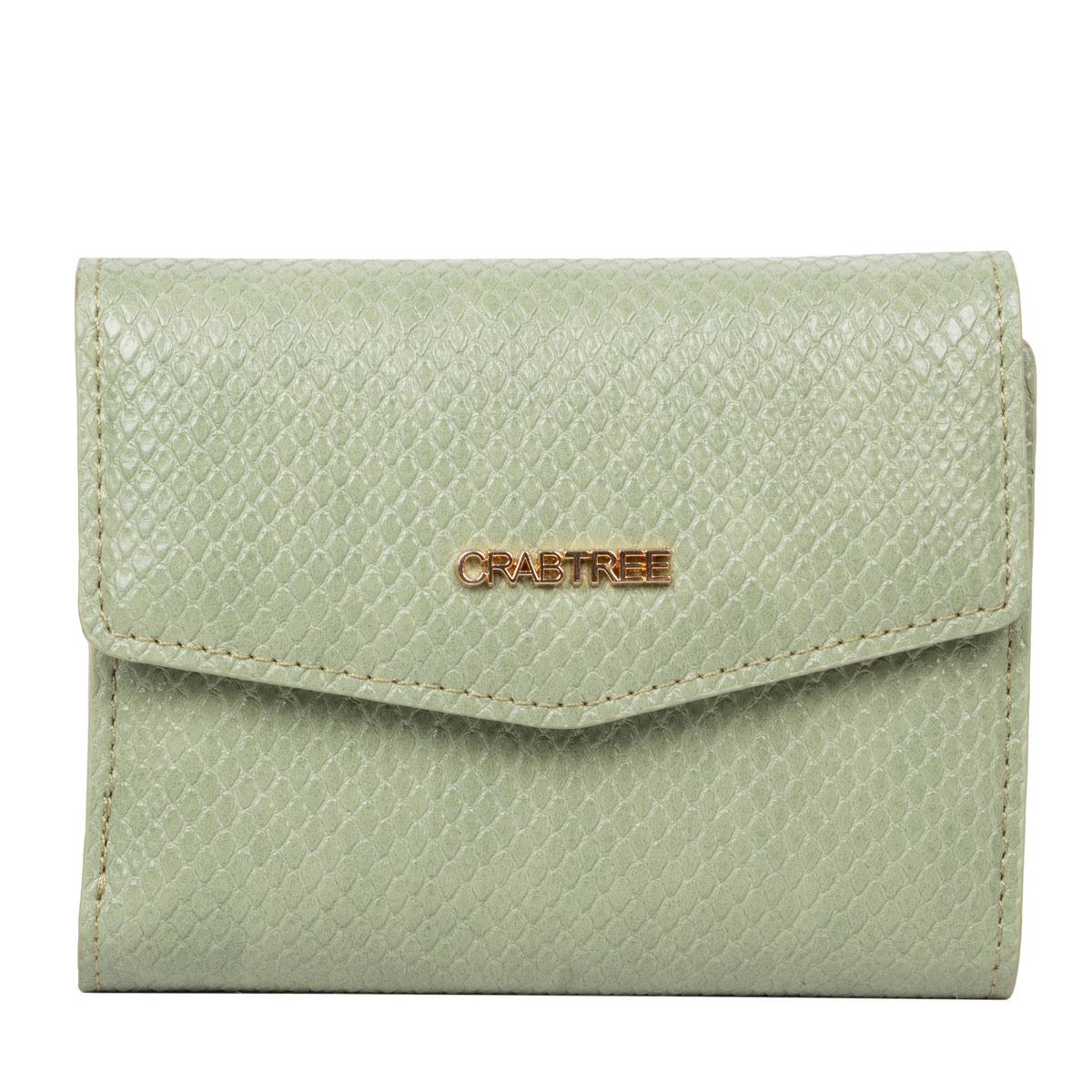 Cartera Crabtree color verde modelo E3 338