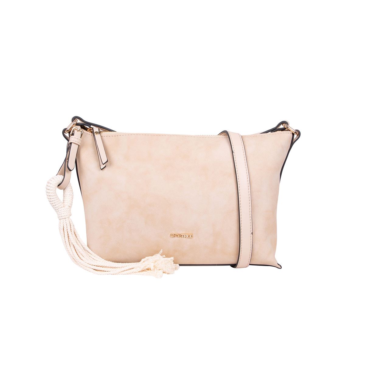 Bolsa crossbody color beige para Mujer Crabtree
