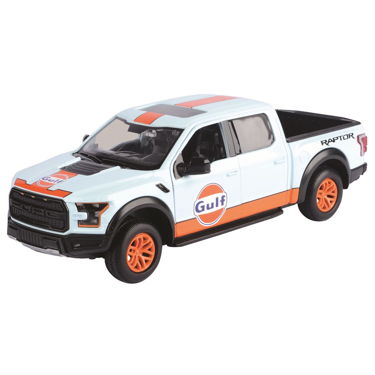 Vehículo Coleccionable 1:27 2017 Ford F150 Raptor Gulf Livery