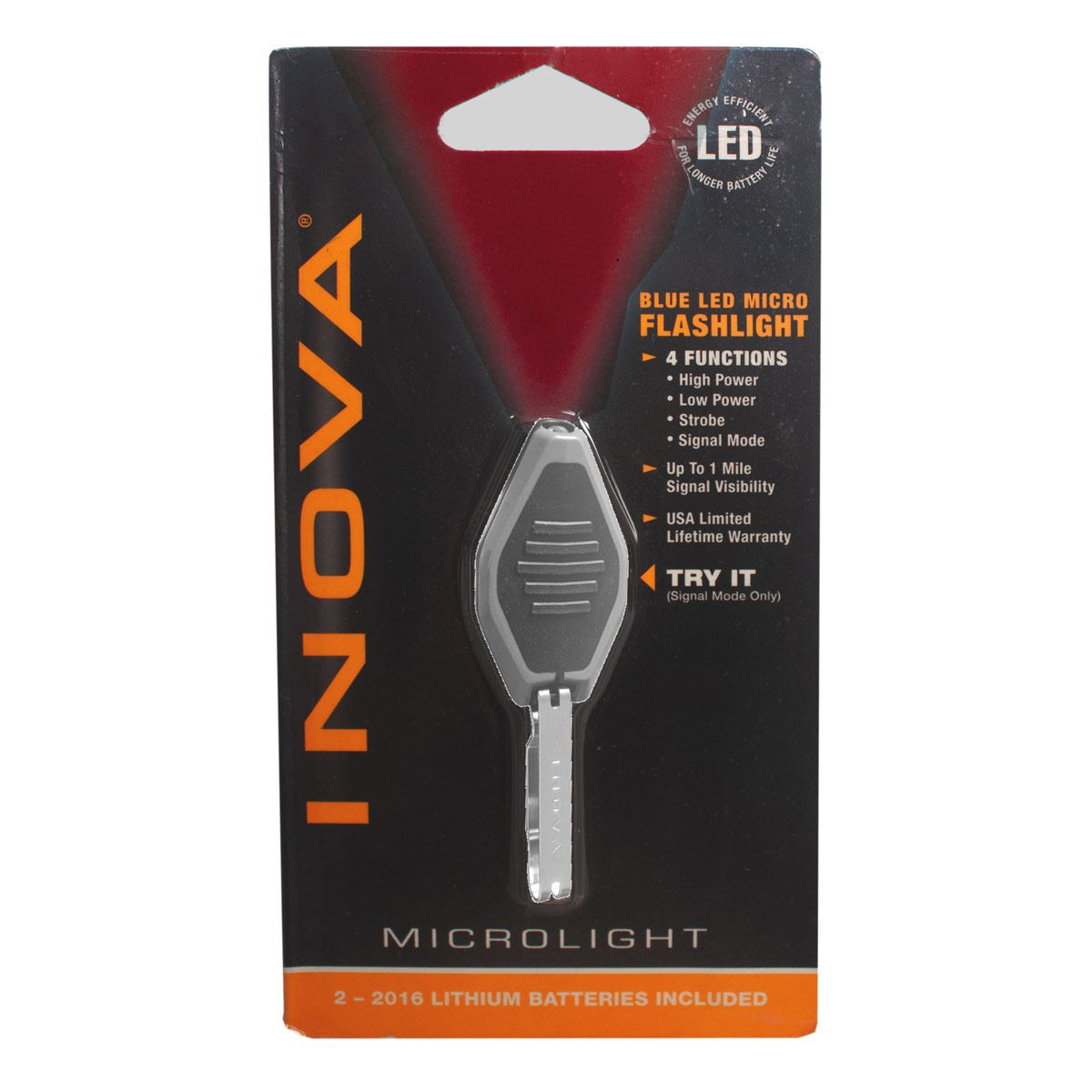 Mini Linterna Inova Con Luz Roja