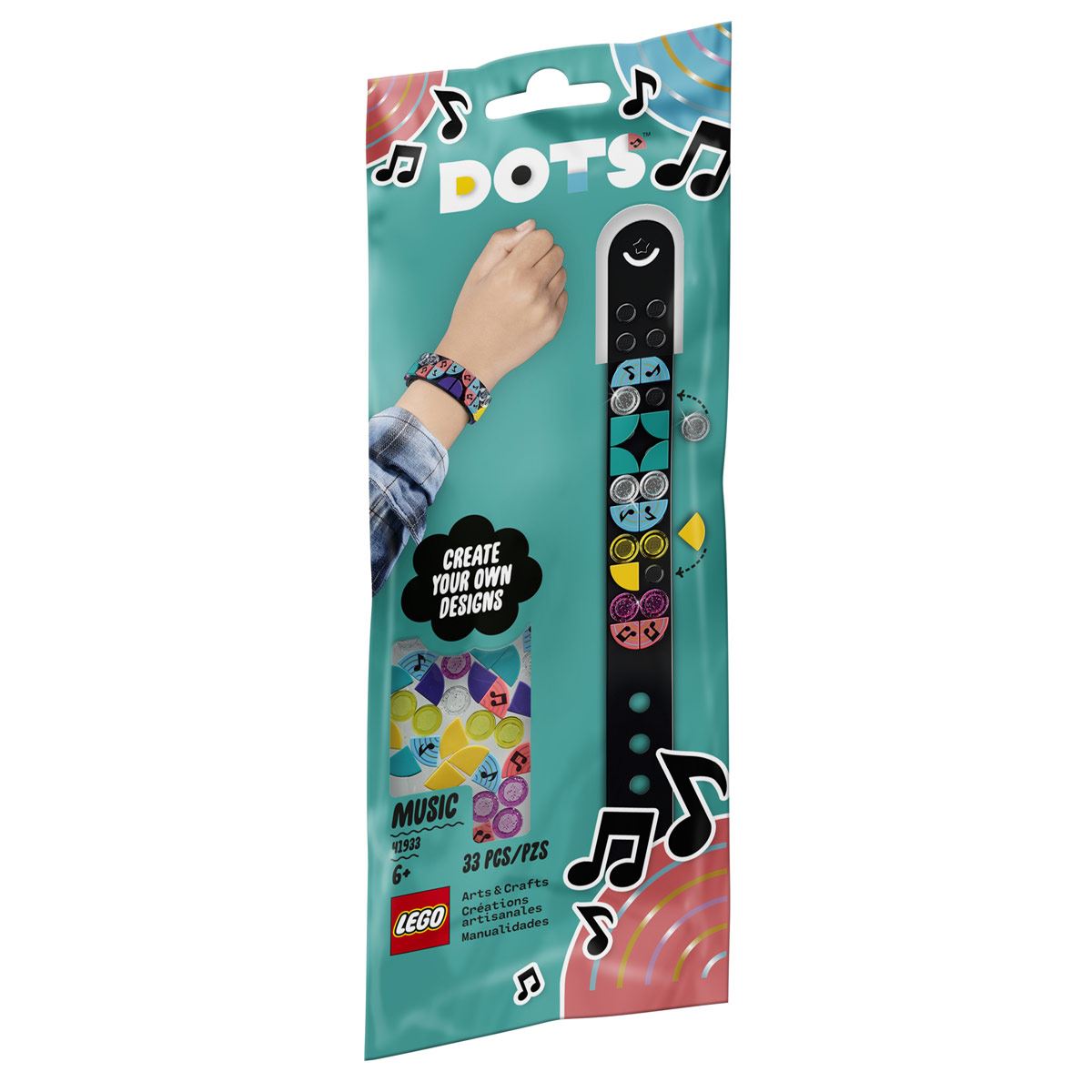 Pulsera Notas Musicales dots 41933 construcción Lego infantil