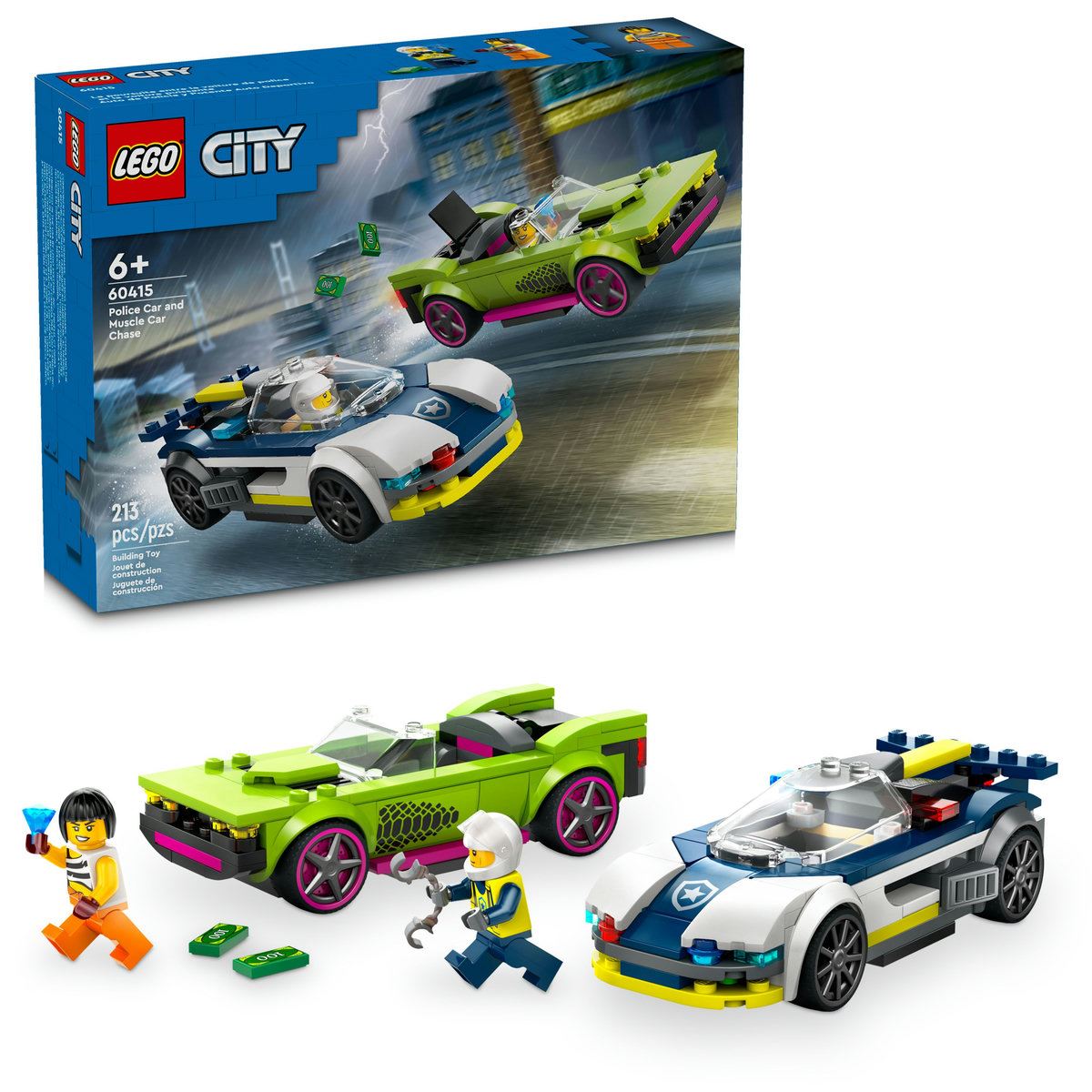 LEGO® Auto de Policía y Potente Auto Deportivo