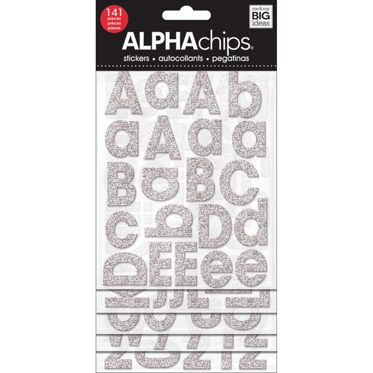 Stickers Thp Letras Silver 128 Pzs