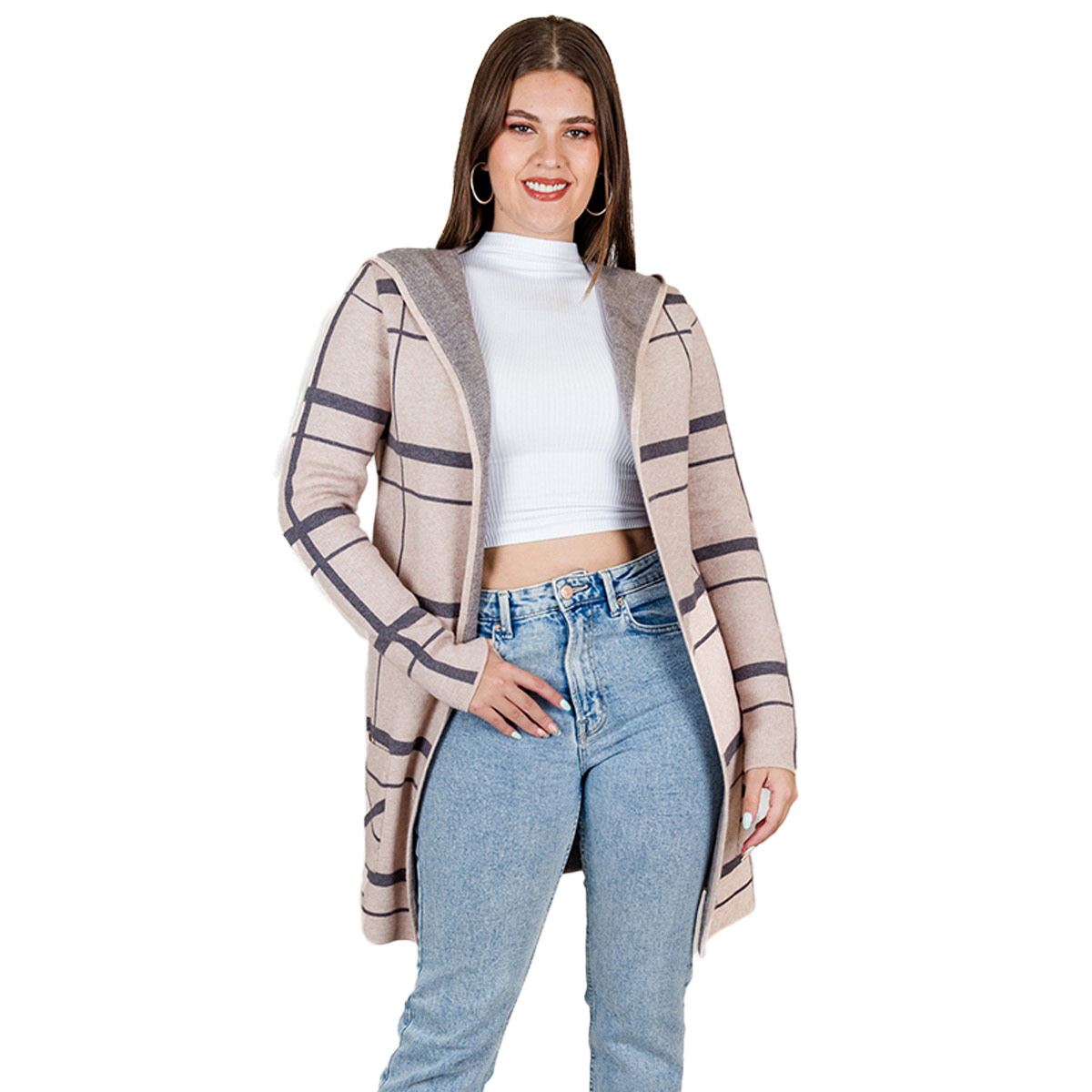 Suéter Ensamble Zuio Con Capucha Rosa Para Mujer