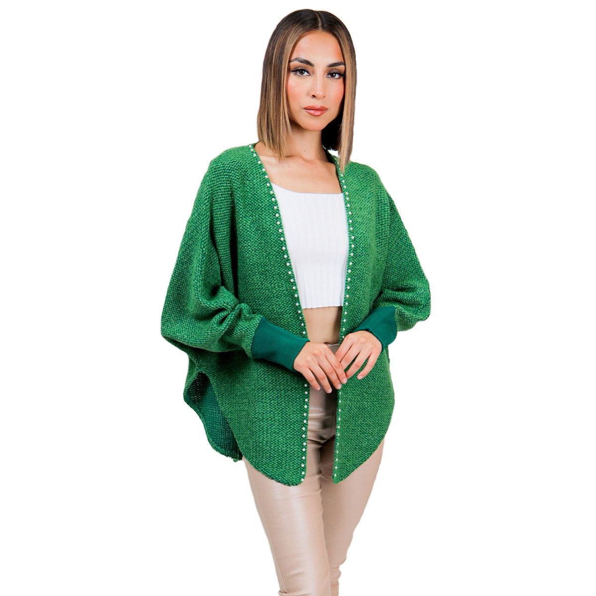 Capa Zuio verde con mangas para mujer M