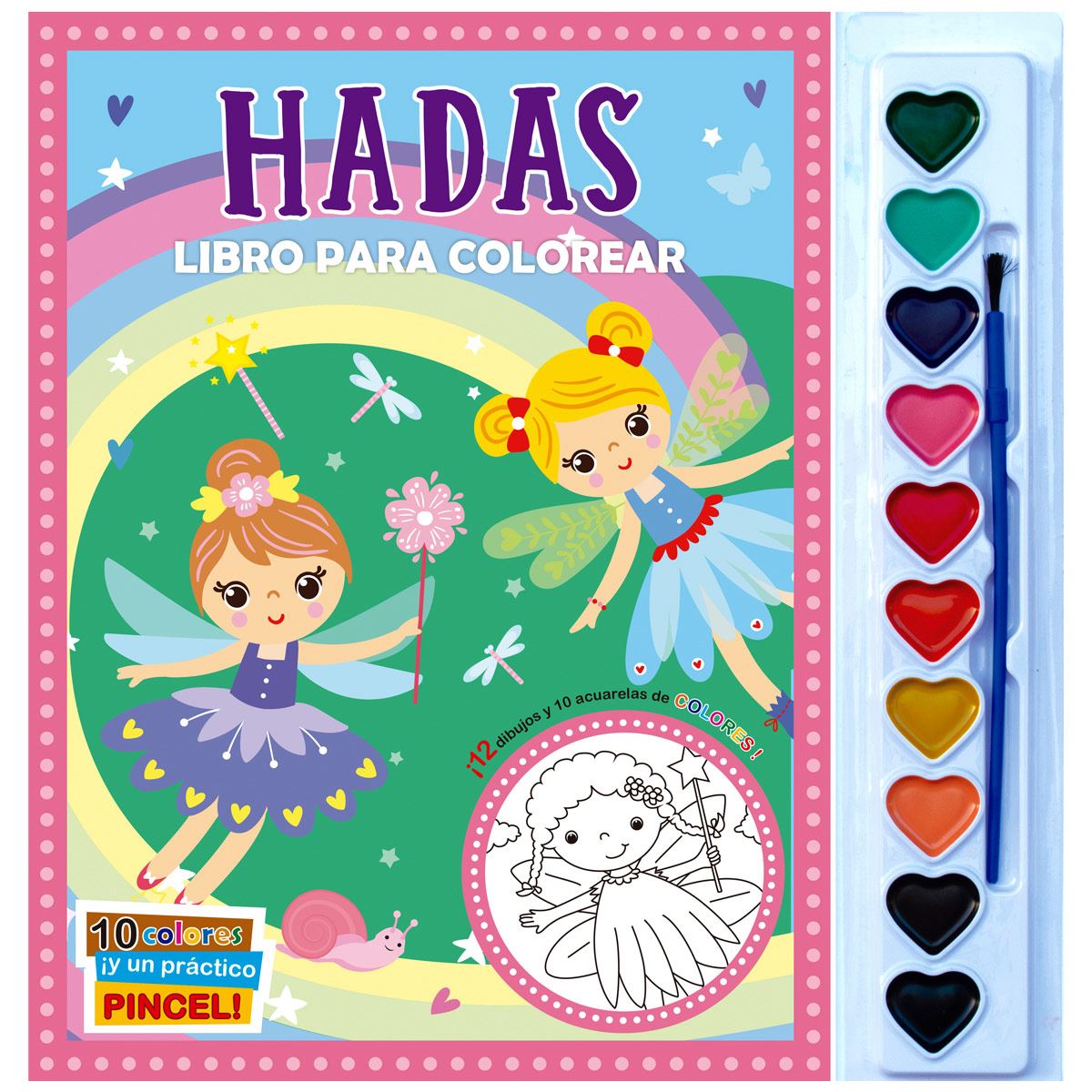 Libro de colorear: Hadas