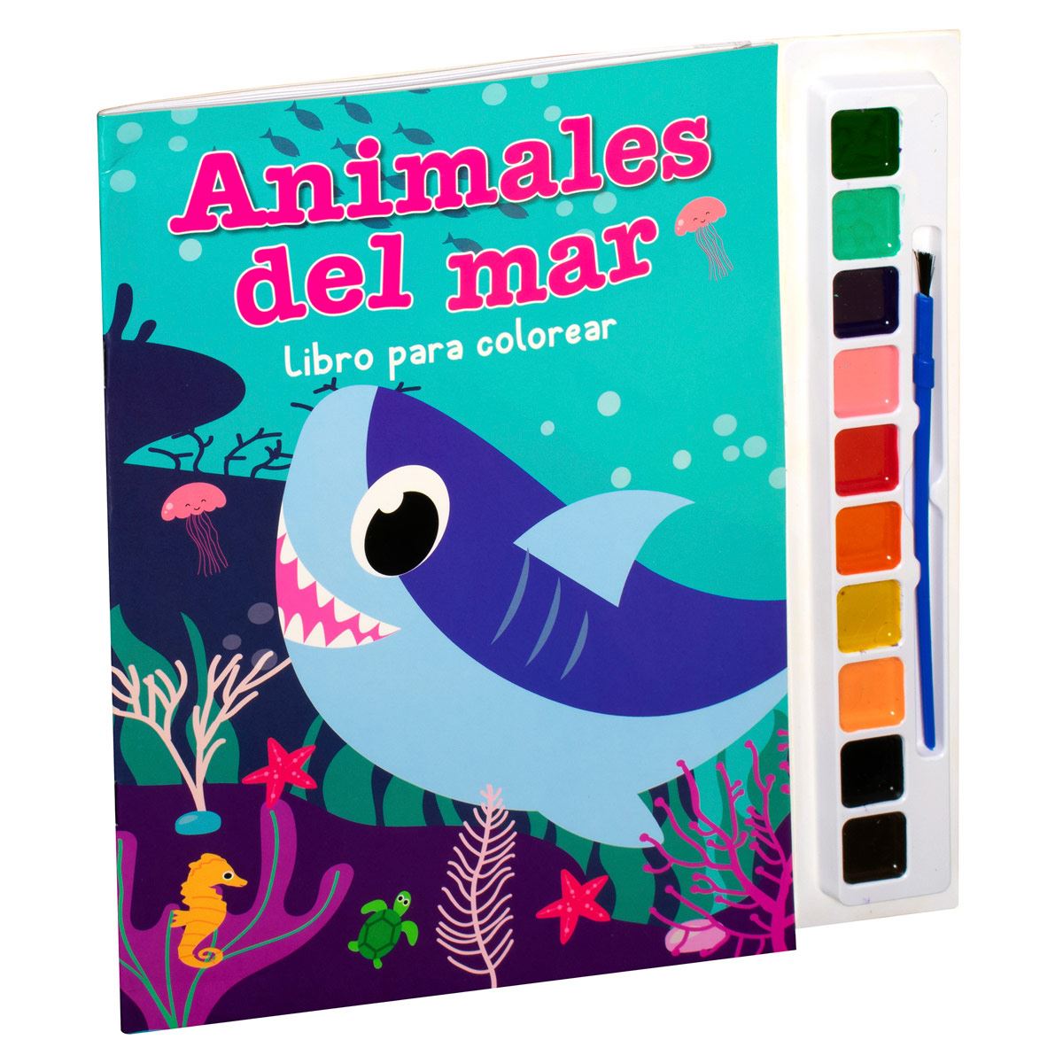 Libro Para Colorear Animales Del Mar