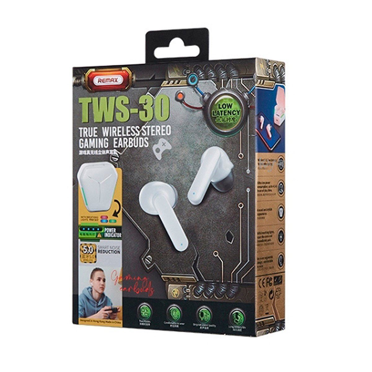 Audífonos Remax Game TWS 30 blanco