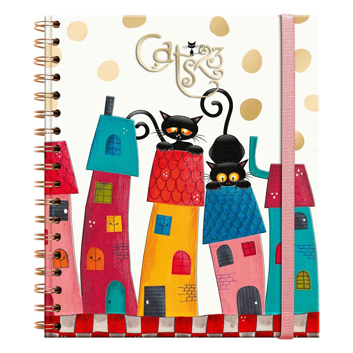 Agenda cats cuaderno espiral 2023