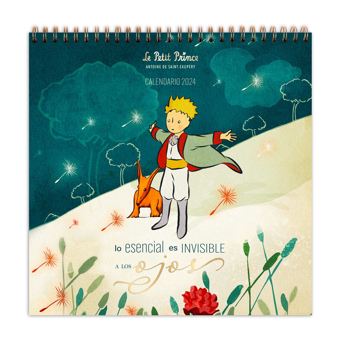 Calendario Mensual Pared Principito 2024