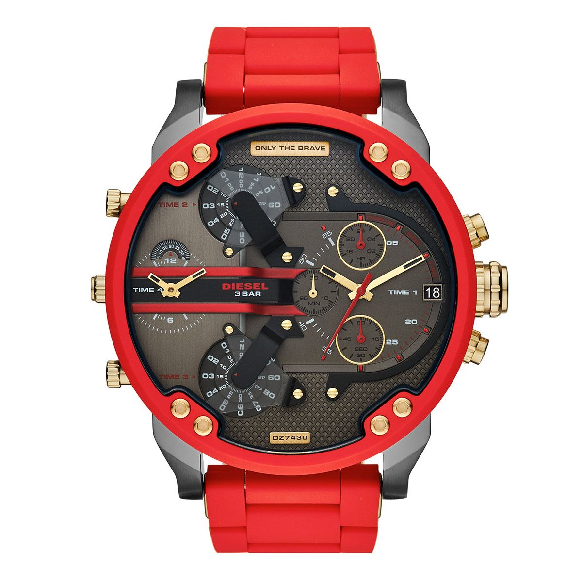 Reloj Diesel Mr. Daddy 2.0 Rojo Para Caballero