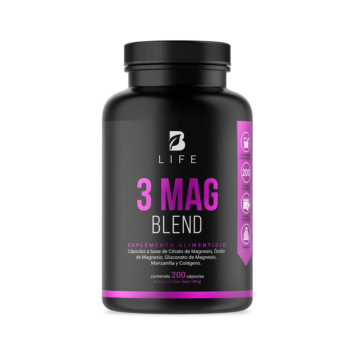 Suplemento Alimenticio 3 Mag Blend 200caps B Life